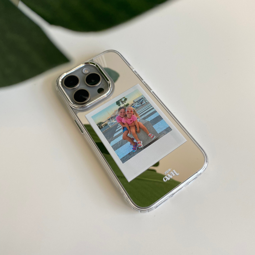 xoxo Wildhearts iPhone 13 Pro Max - Personalized Polaroids Mirror Case